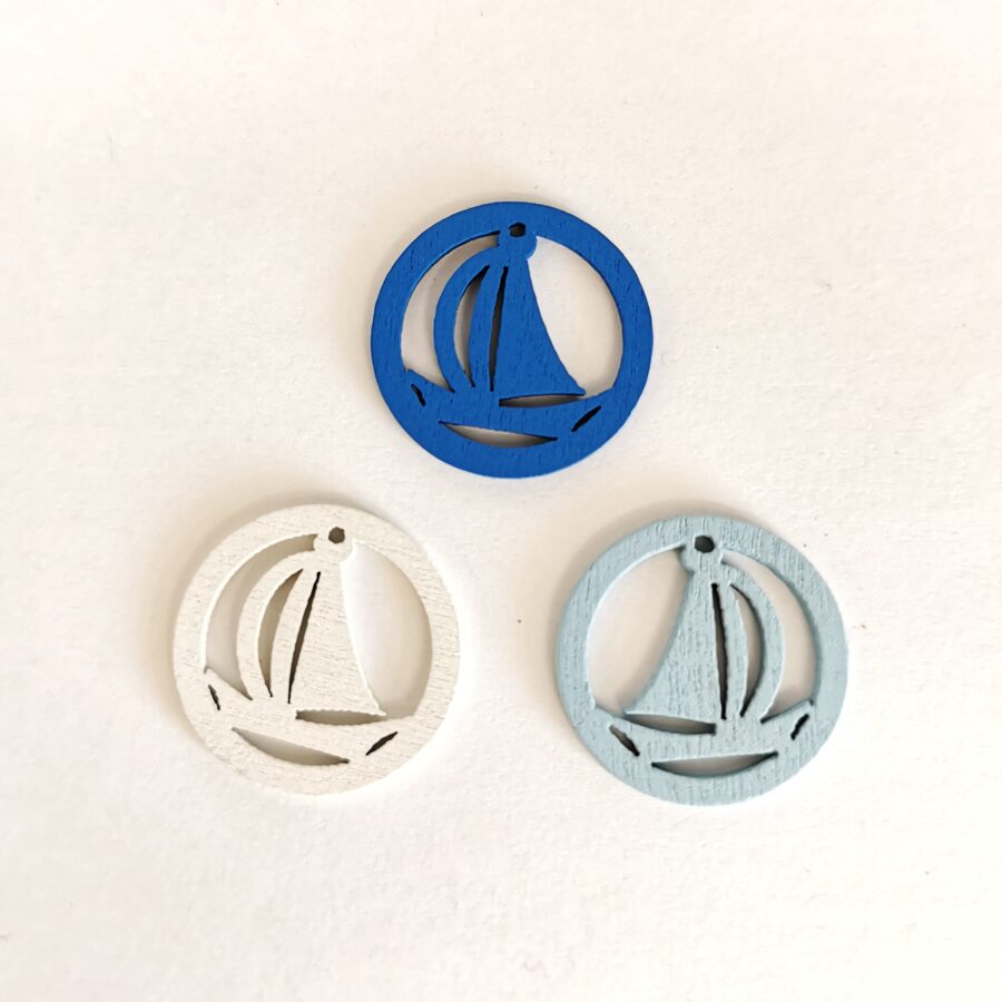 Koka piekariņš - burulaiva - Koka pērles - Veikals - www.artaco.lv